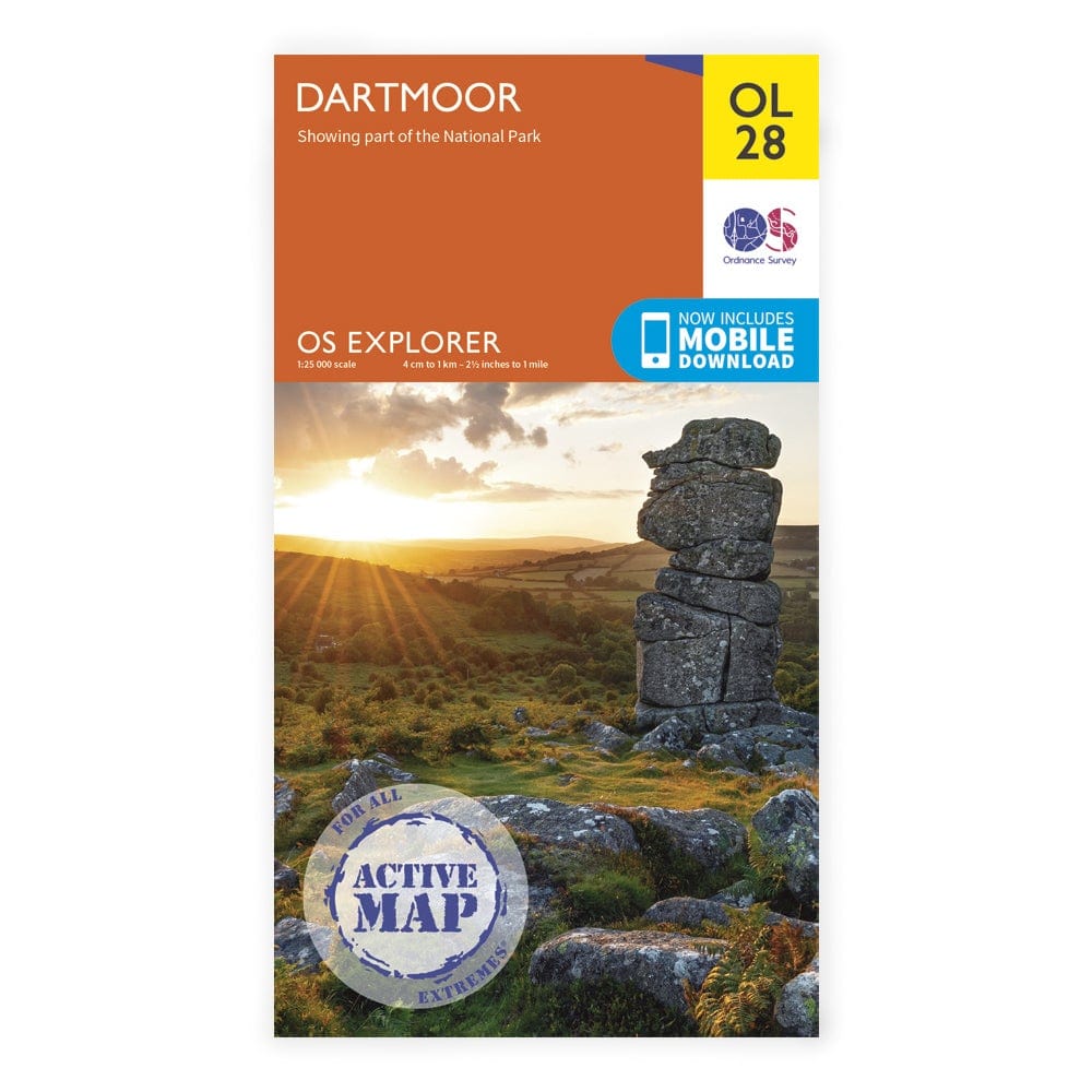 OS Explorer Active OL28 - Dartmoor